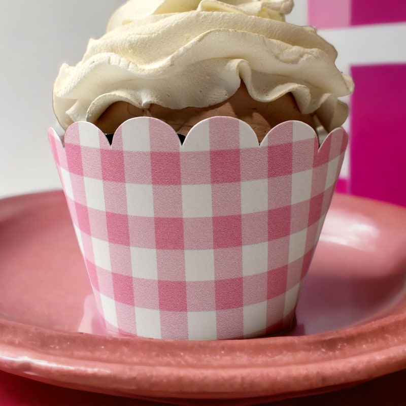 Pink Cupcake Wrapper - Etsy