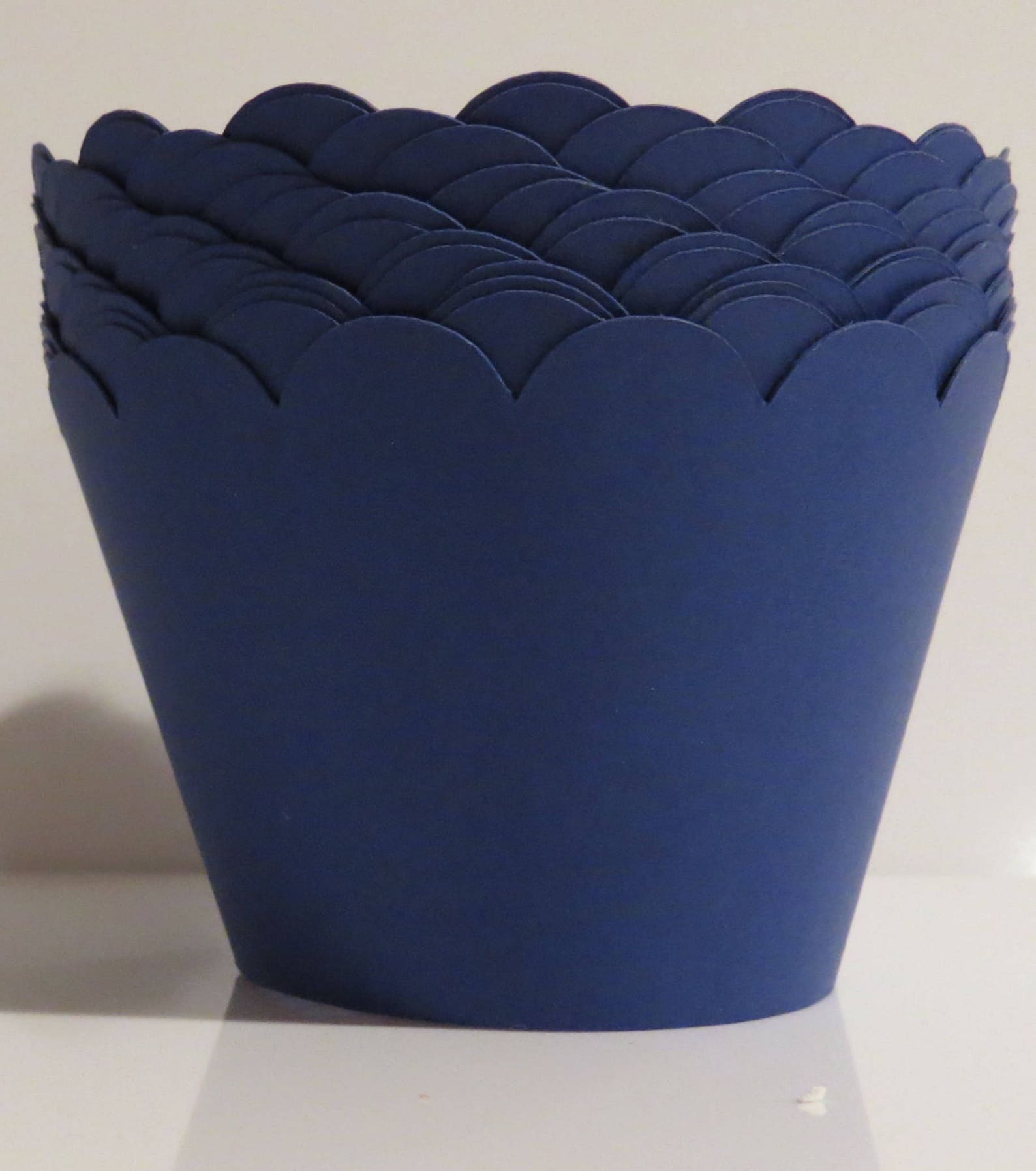 Navy Blue Cupcake Wrappers...set of 12...fully | Etsy