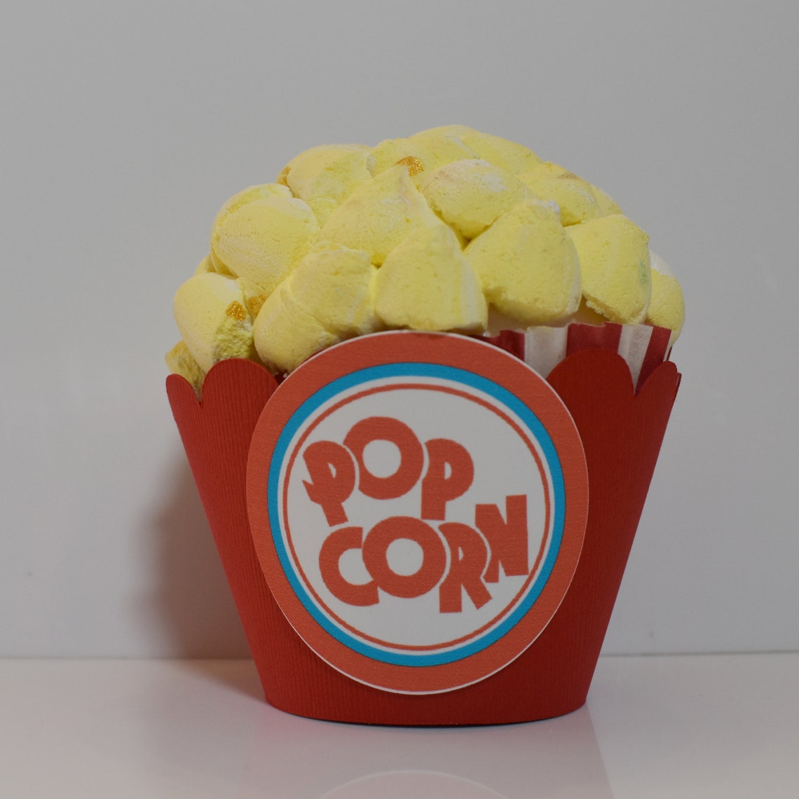 Popcorn Cupcake Wrappers....set of 12...fully - Etsy