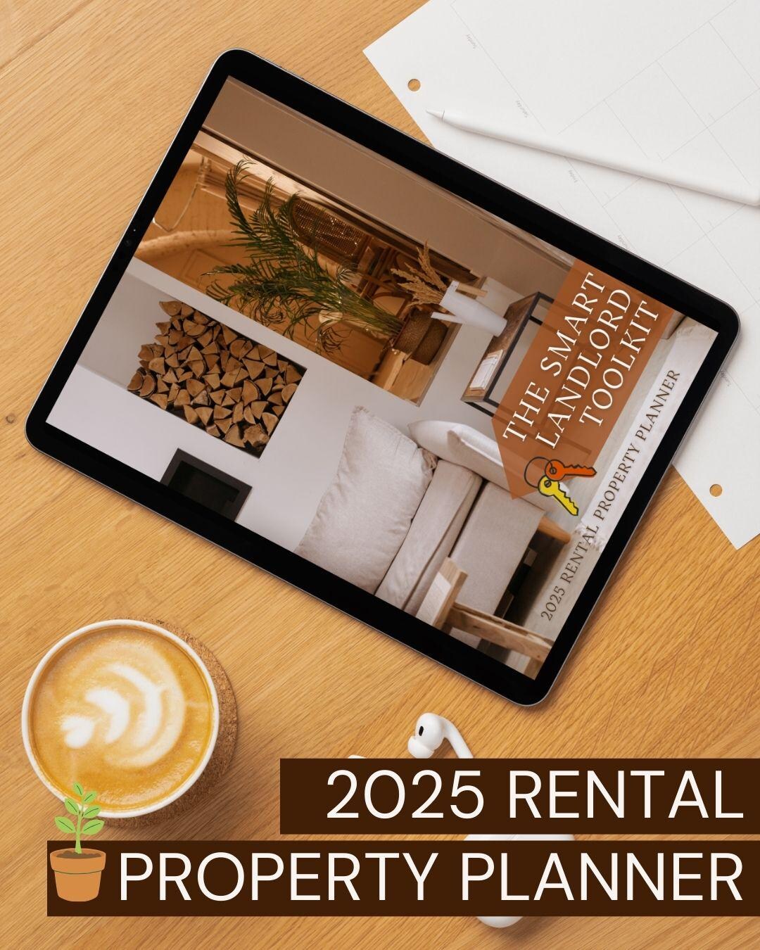 Editable Rental Property Planner | Canva Template | Real Estate ...