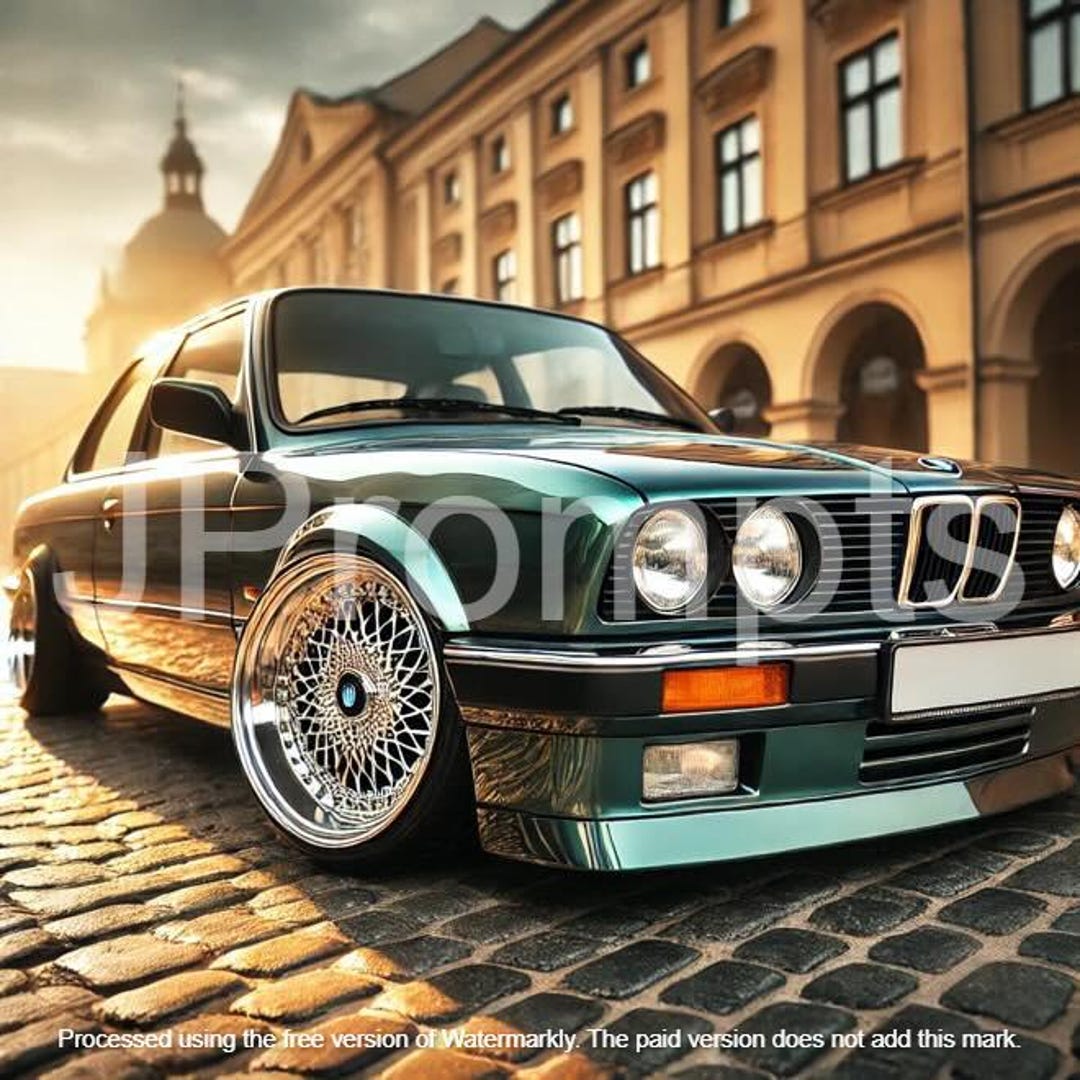 BMW E30 Modified Cartoon Art - Etsy