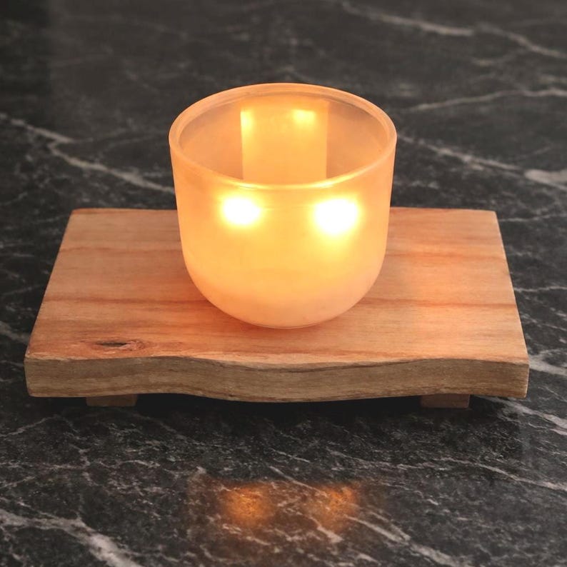 Red Oak Candle Riser – Handmade Wood Pedestal for Candles, Decor ...