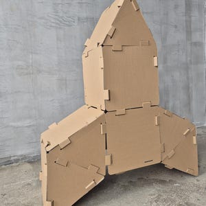 Cardboard Rocket. DIY Cardboard Rocket Puzzle. Eco-friendly Build. Play ...