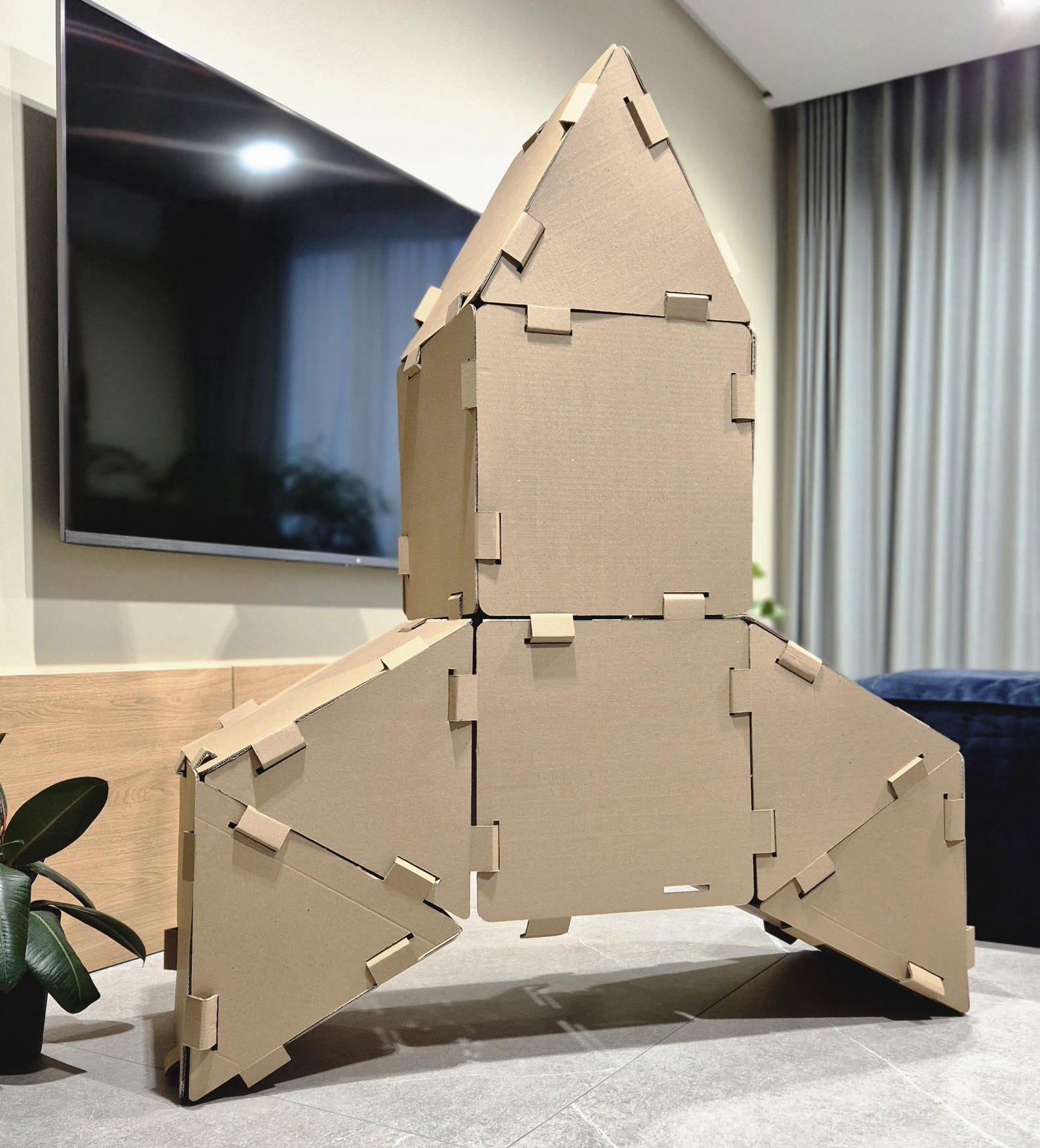 Cardboard Rocket. DIY Cardboard Rocket Puzzle. Eco-friendly Build. Play ...