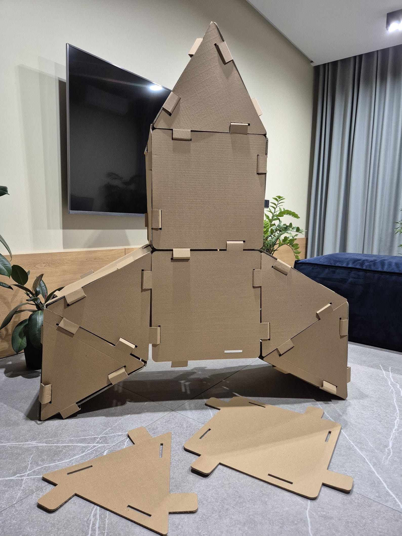 Cardboard Rocket. DIY Cardboard Rocket Puzzle. Eco-friendly Build. Play ...