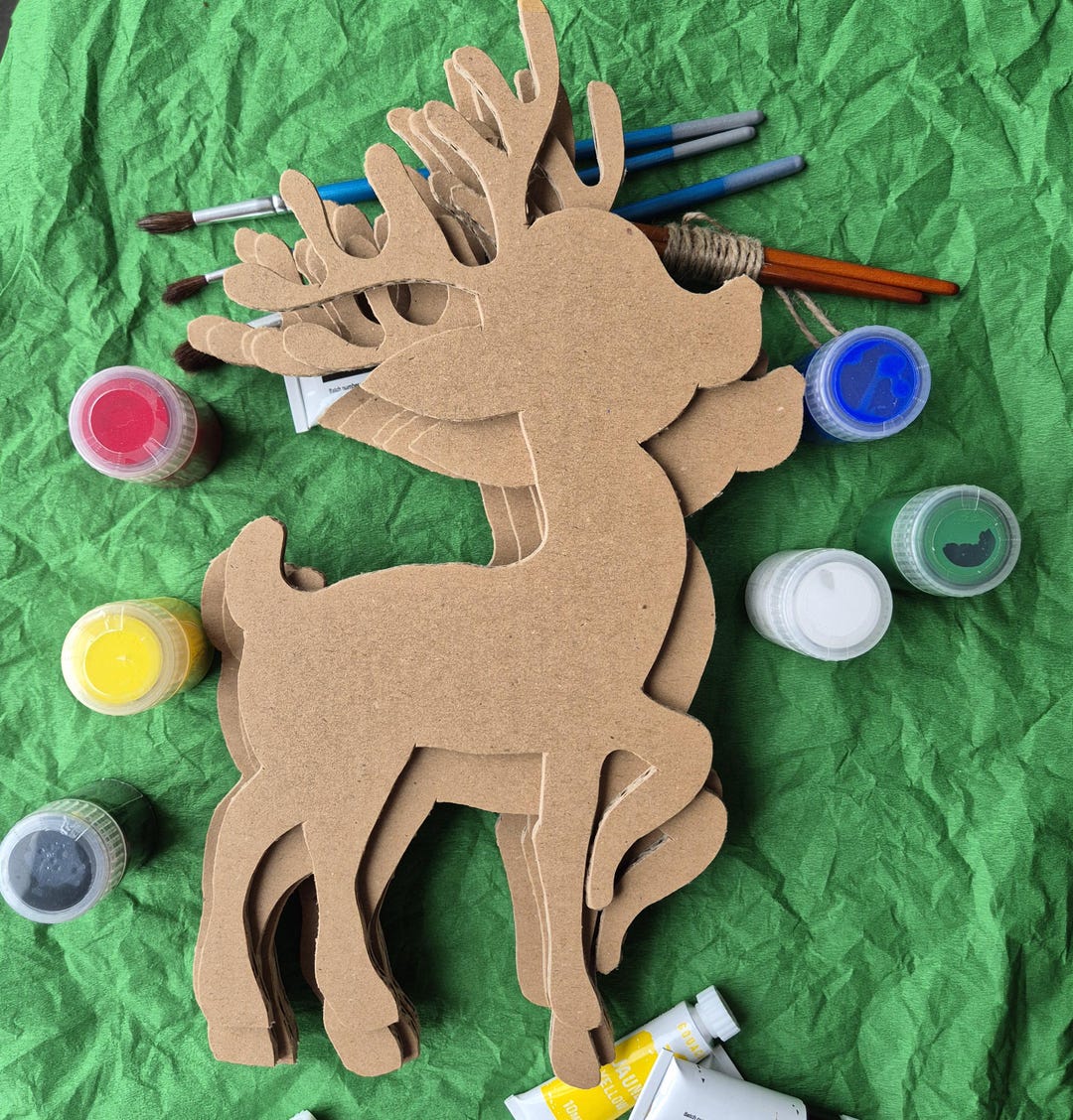 DIY Deer Craft Kids. Kids Craft Kit. Sensory Activity Kit. Crafts for ...