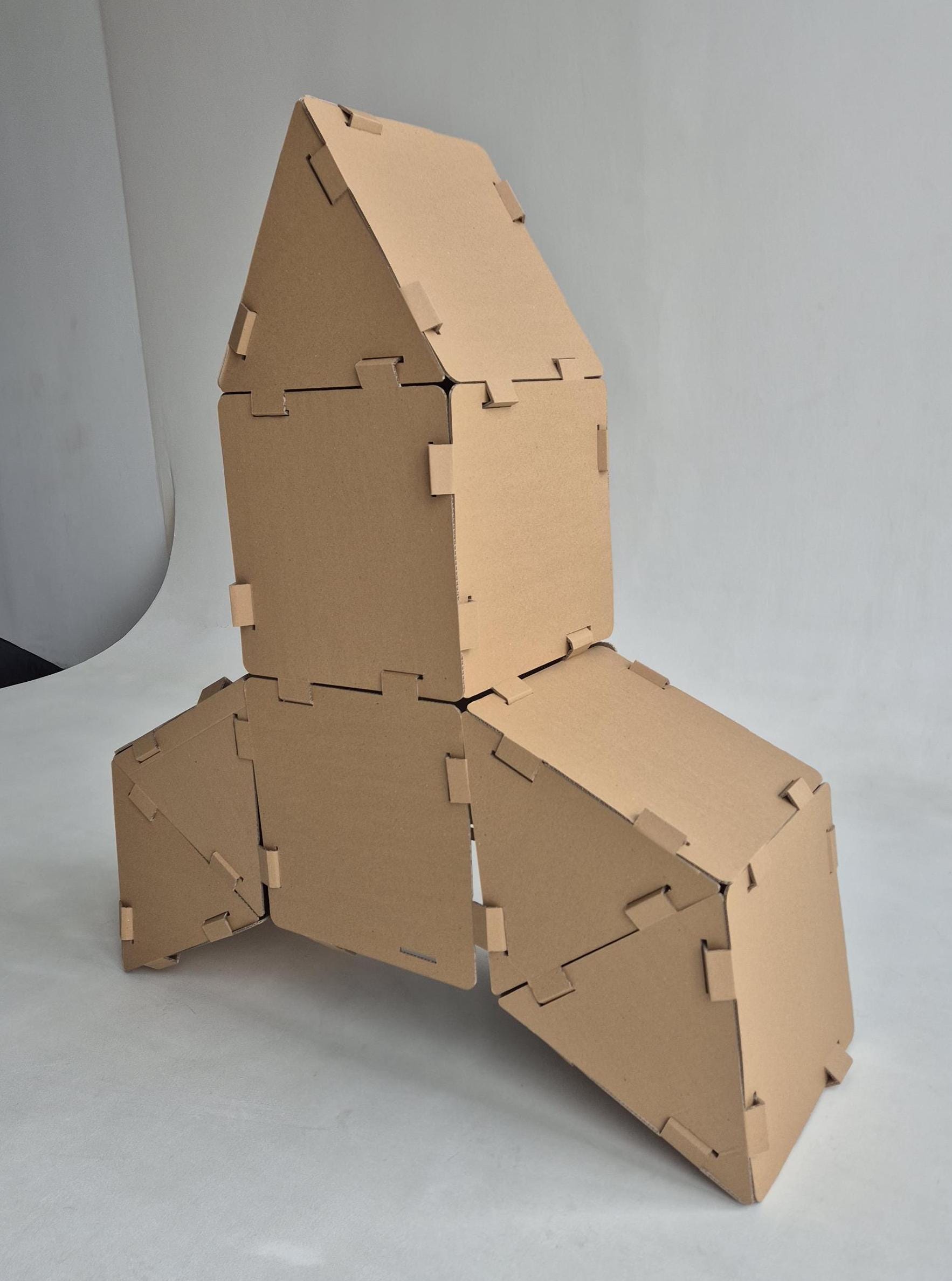 Cardboard Rocket. DIY Cardboard Rocket Puzzle. Eco-friendly Build. Play ...