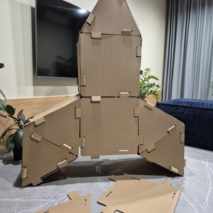 Cardboard Rocket. DIY Cardboard Rocket Puzzle. Eco-friendly Build. Play ...