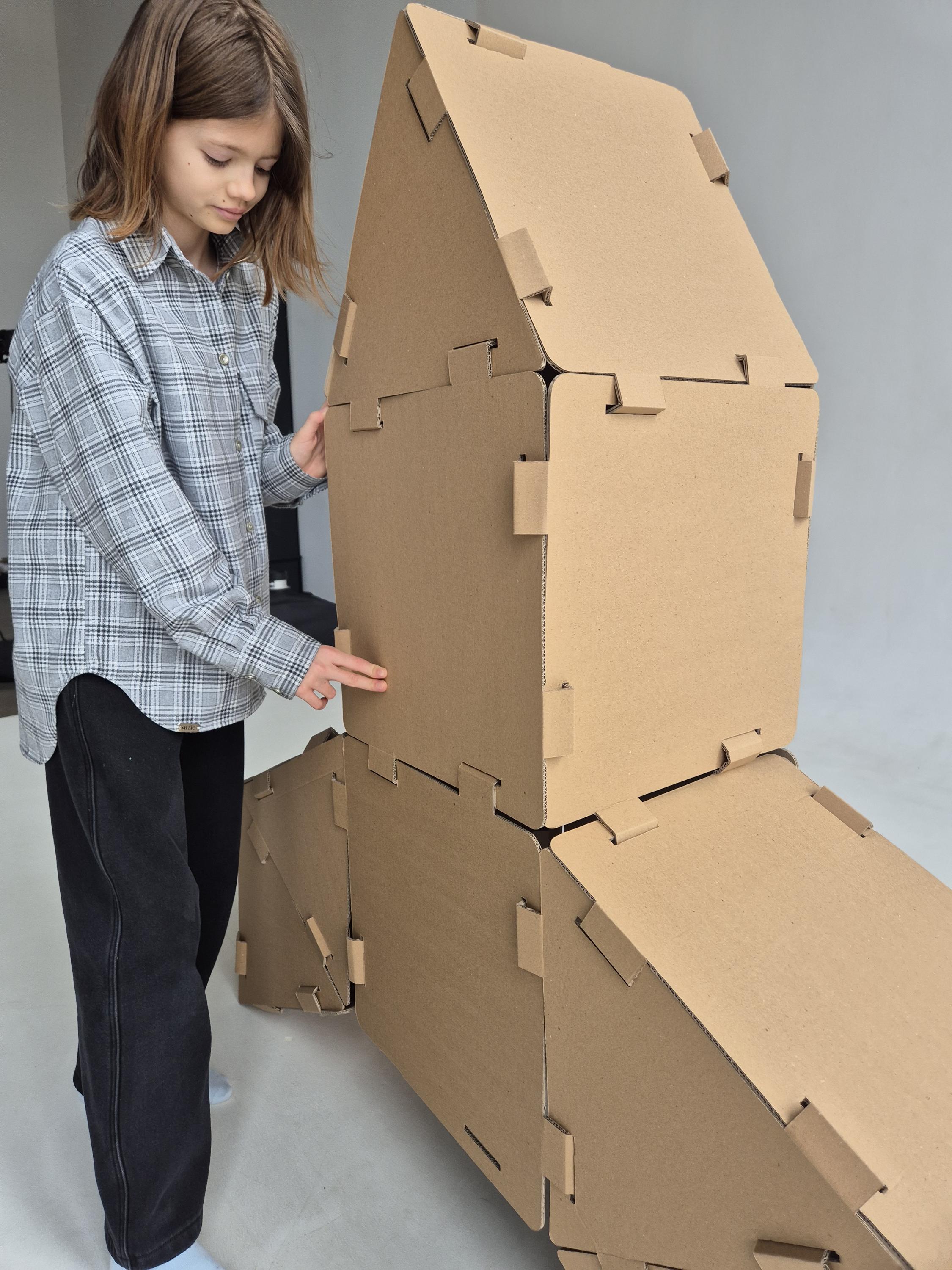 Cardboard Rocket. DIY Cardboard Rocket Puzzle. Eco-friendly Build. Play ...