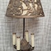 Antique Spanish Revival Bronze Shade Marble Base With Original Finial ...