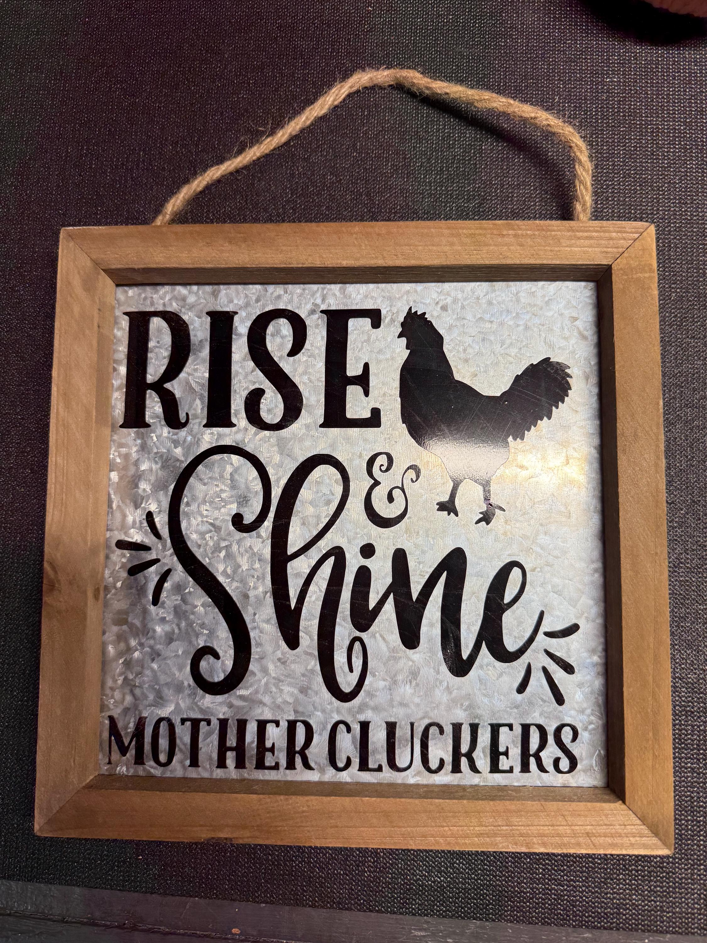 Rise and Shine Sign - Etsy