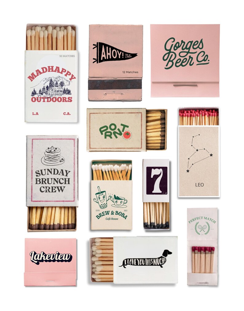 Matchbox Template Personalized Printable Photo Print Wedding ...