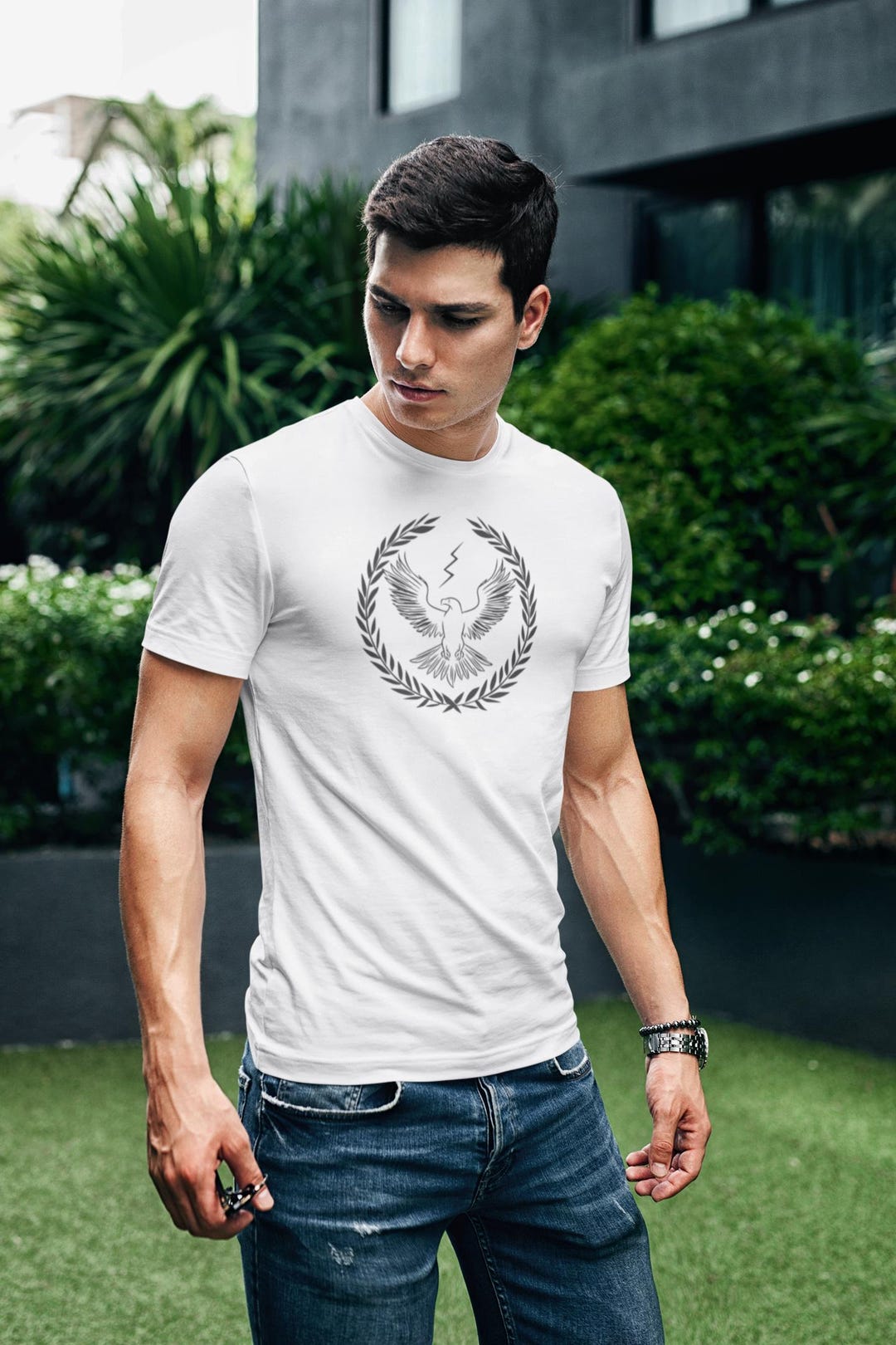 Ancient Greek Mythology Zeus Eagle Tee: Thunder God Lightning Bolt ...