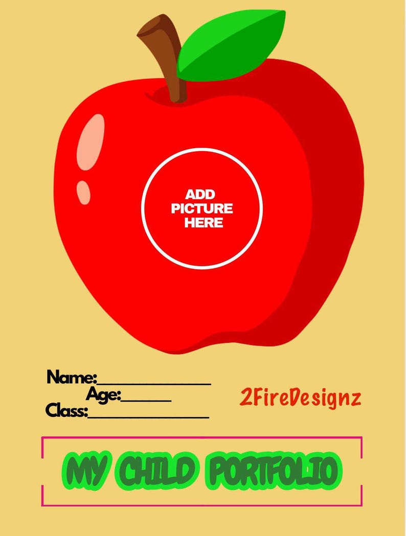 Child Portfolio Templates Starter Kit for Daycare, Childcare, Preschool ...