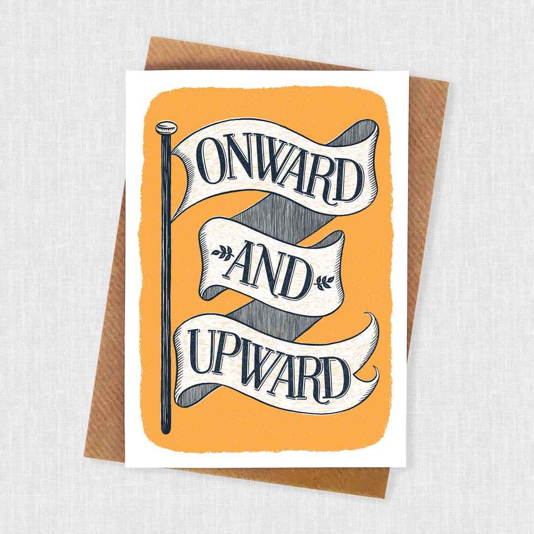 Onward and Upward Card - Etsy