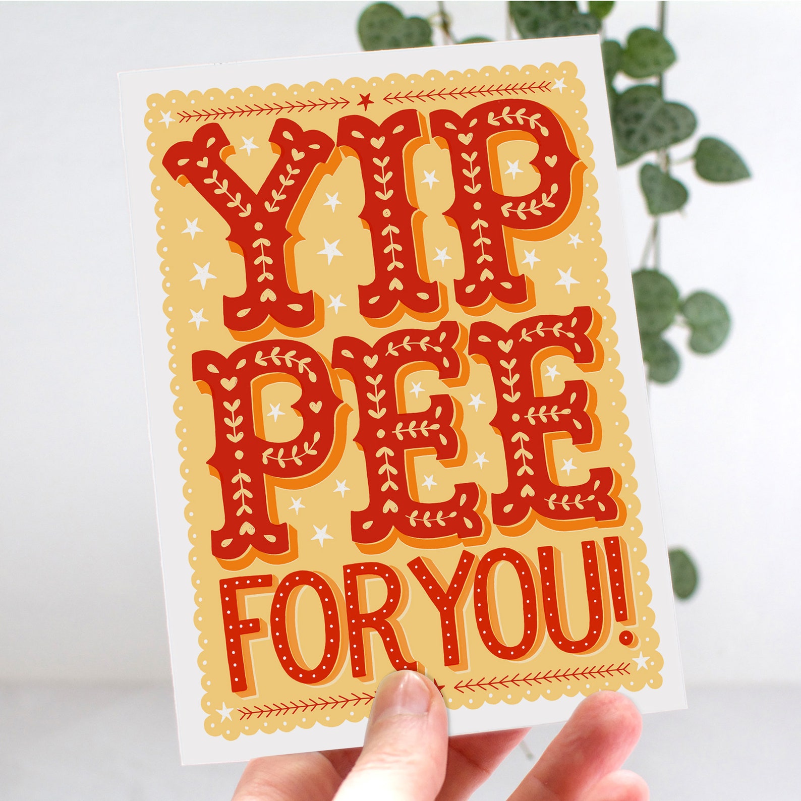 Yippee for You Congratulations Card - Etsy