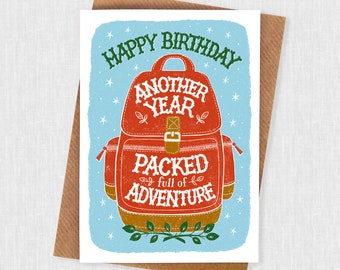 Mappy Birthday Handmade Card Using Original Vintage Map - Etsy