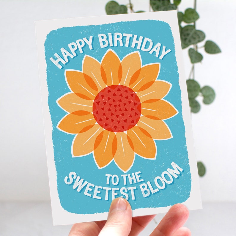Bloom Birthday Card - Etsy