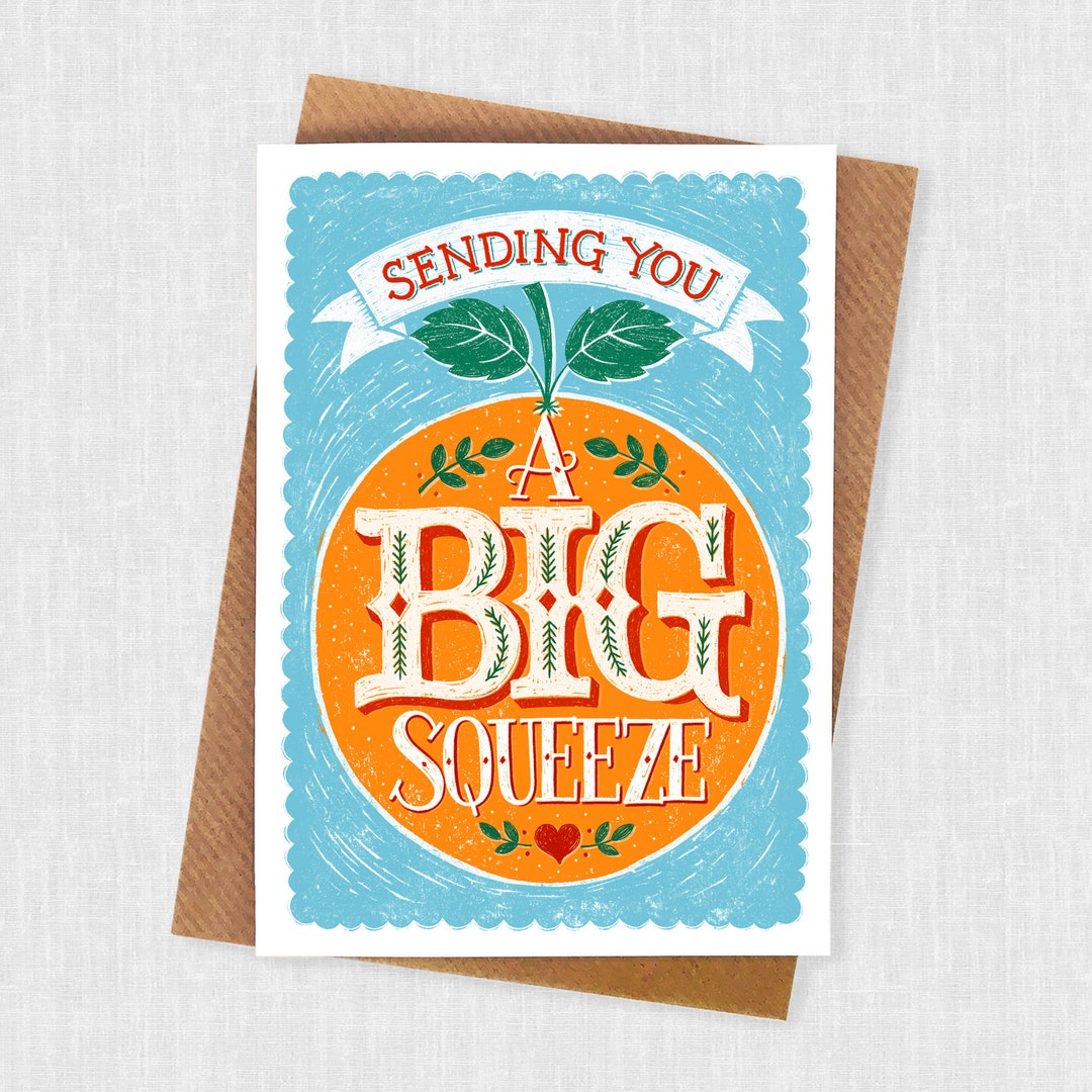 Big Squeeze Card - Etsy