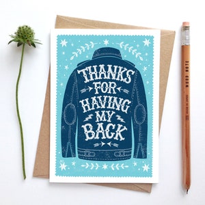 Rock Style Thank You Card - Etsy
