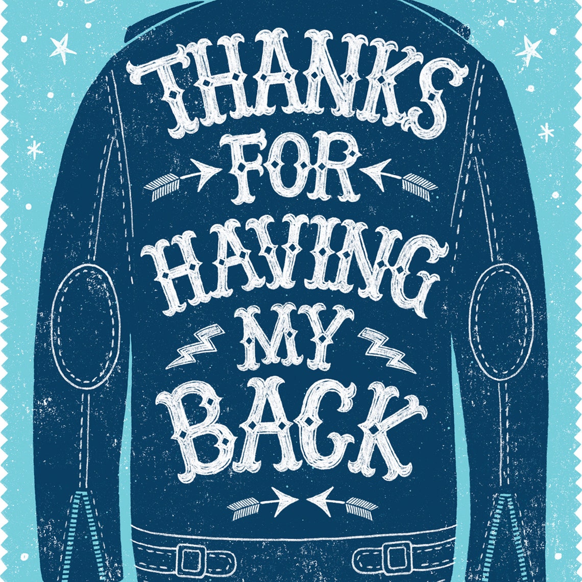 Rock Style Thank You Card - Etsy