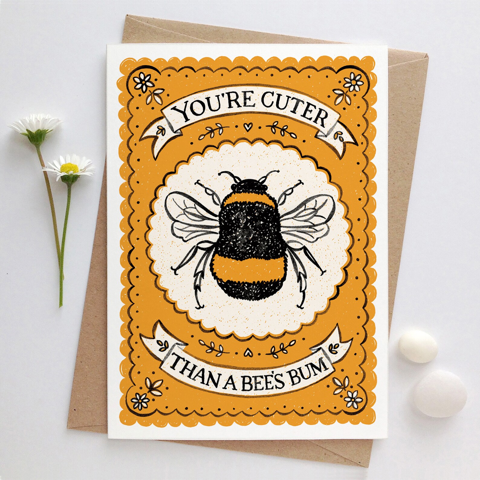Bees Bum Card - Etsy