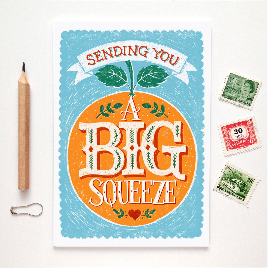 Big Squeeze Card - Etsy