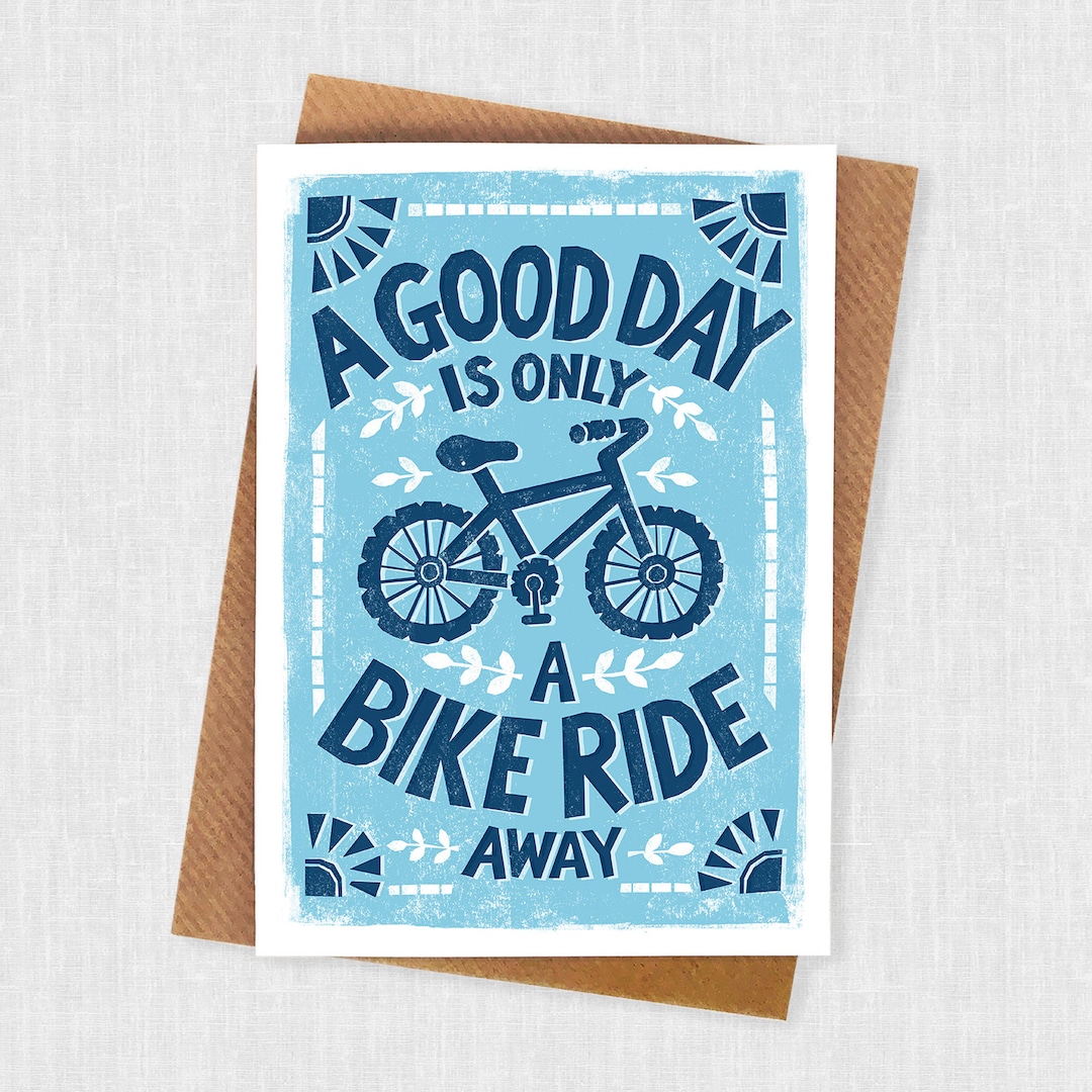 Bike Ride Card - Etsy