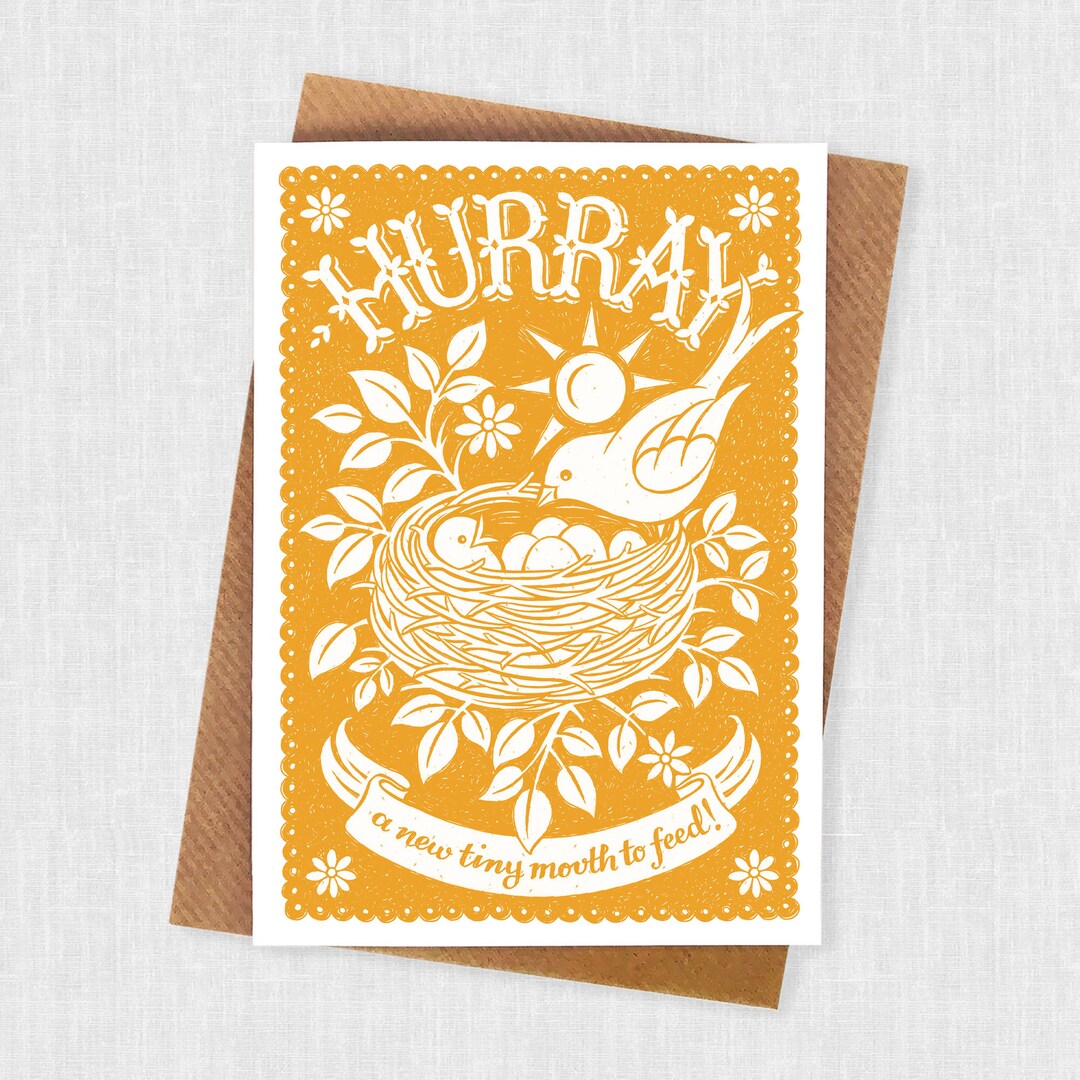 New Baby Bird Card - Etsy