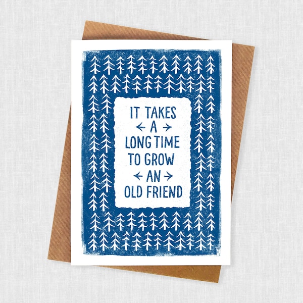Older Friend Birthday Card - Etsy