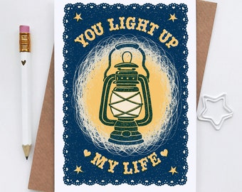 You Light up My Life Card - Etsy