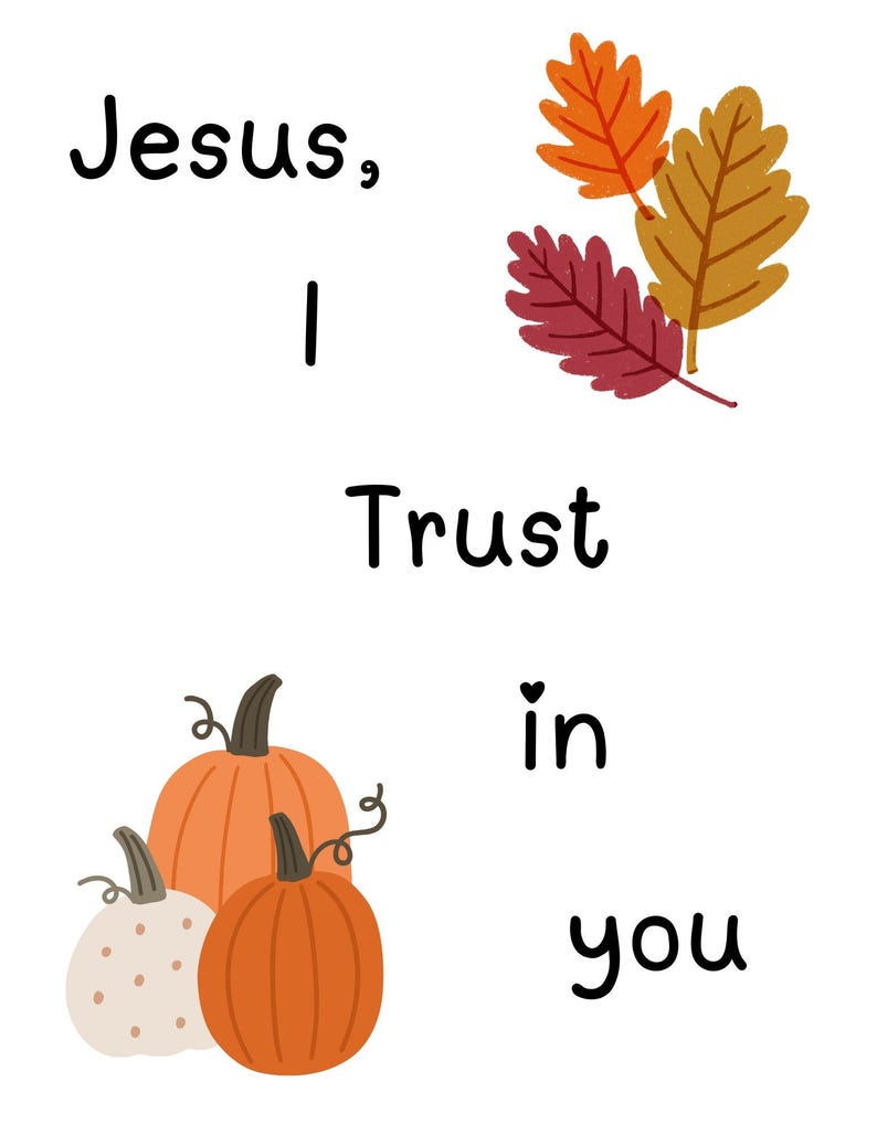Catholic Digital Print, Fall Digital Catholic Print, Catholic Printable ...