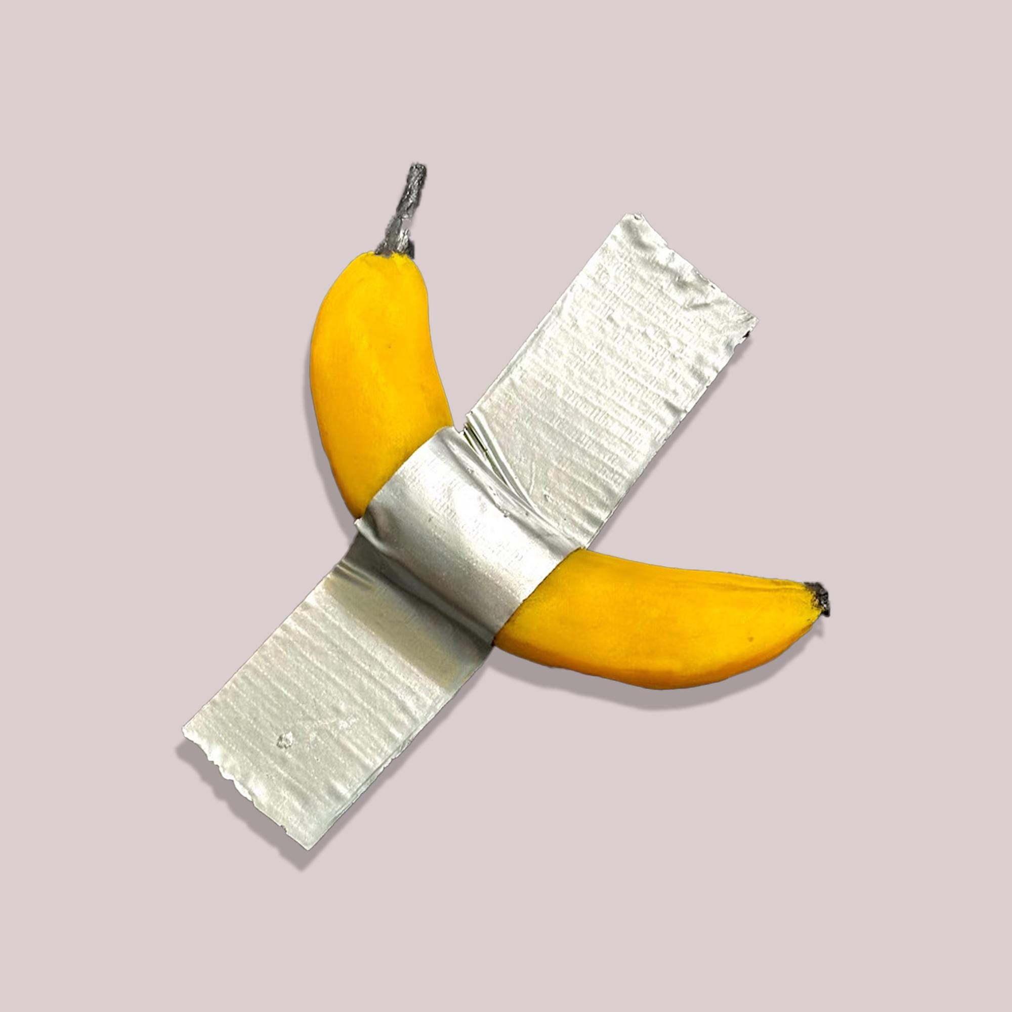 Duct Tape Banana Ultra Realistic, Duct Tape Banana - Hand Painted, Fine ...