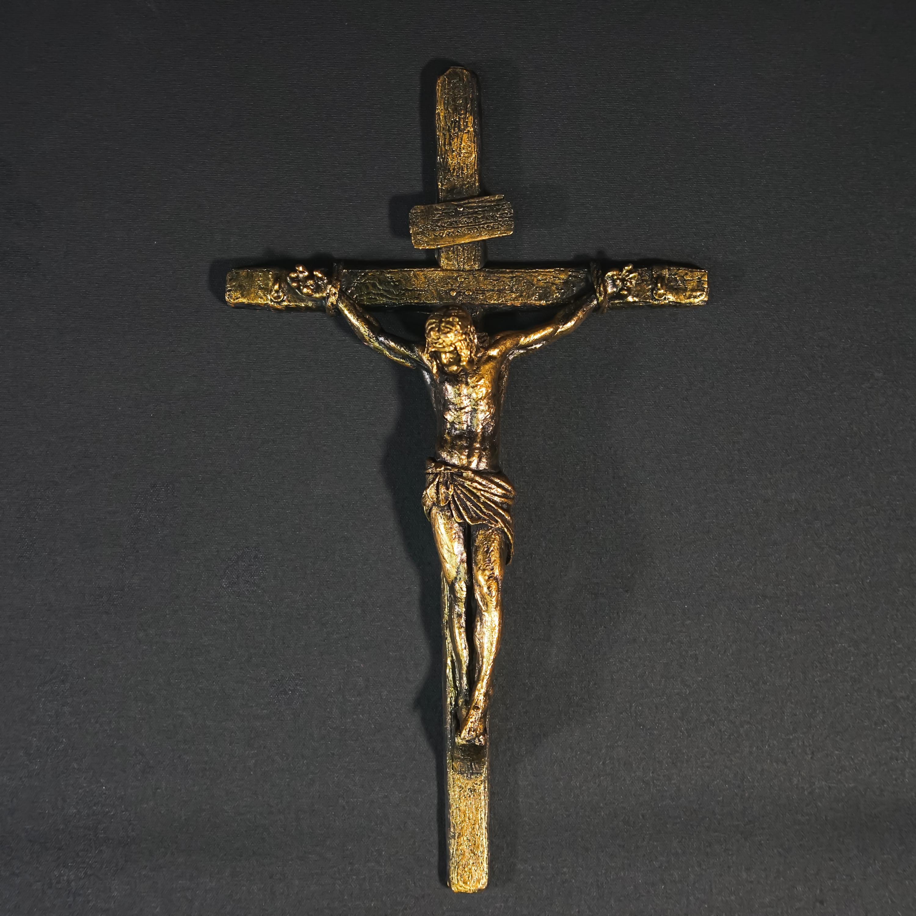 Passion of the Christ - Passion Crucifix Cross Jesus Bronze Painting ...