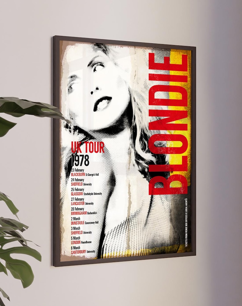 Blondie 1978 UK Tour A3 Poster - Etsy