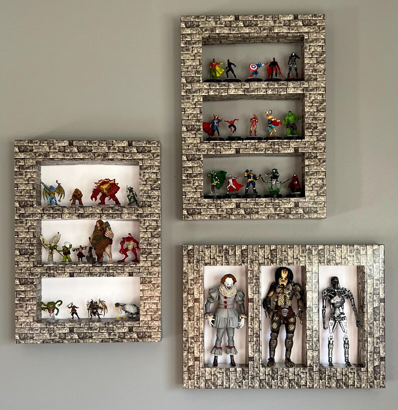 Affordable Shelf Display for Miniatures, Dungeon Bricks, Inexpensive ...