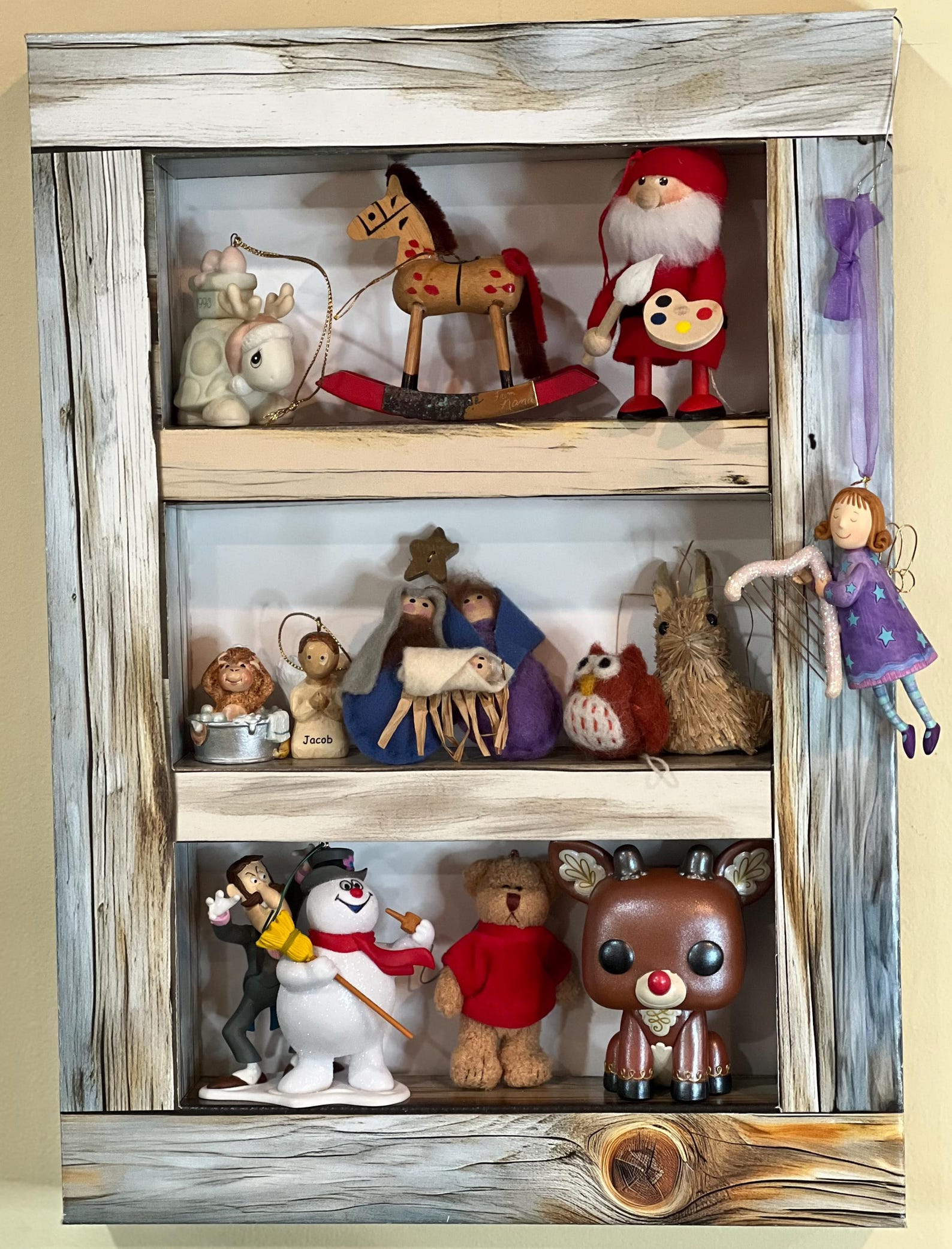 Affordable Rustic Wood Theme Shelving for Miniatures and Small Personal ...