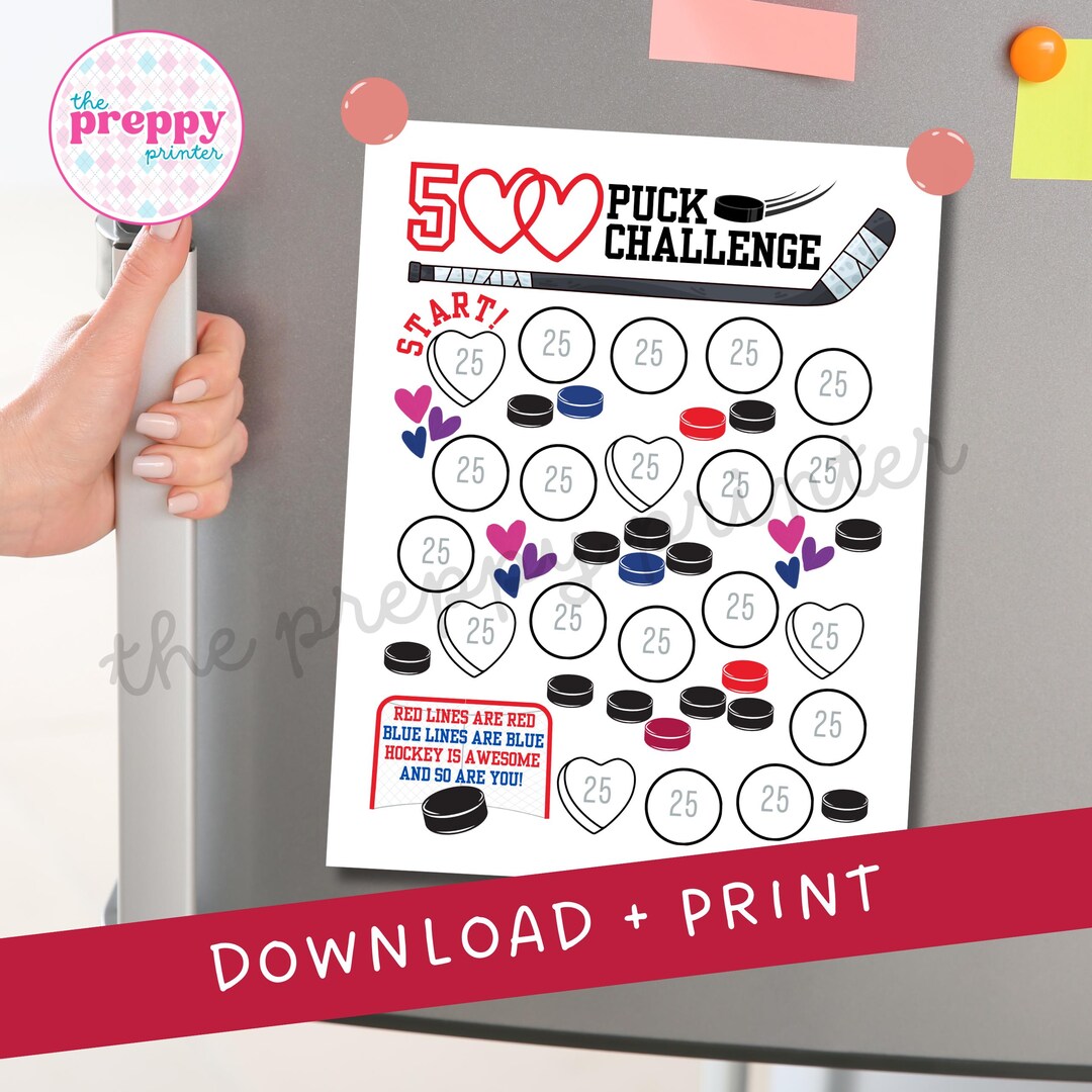Special Valentine Themed 500 Puck Challenge to Track and Practice Your ...