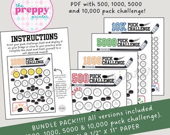 1000 Puck Challenge | Hockey Practice Tracker | Hockey Training ...