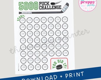 1000 Puck Challenge | Hockey Practice Tracker | Hockey Training ...