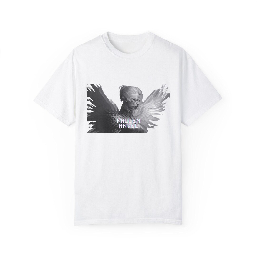 Fallen Angel Graphic T-shirt, Unique Art Tee, Unisex Fashion, Casual ...