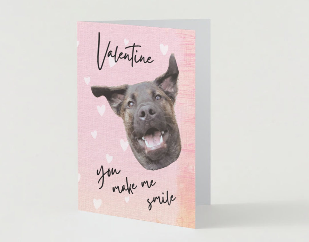 Printable " Valentine You Make Me Smile" Card - Etsy
