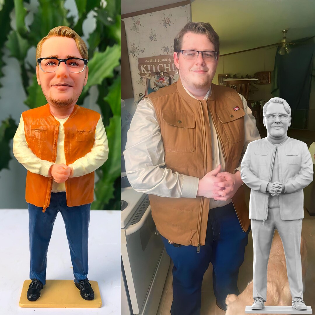 Custom 3D Figurine From Photo, Custom 3D Portrait, Custom Action ...