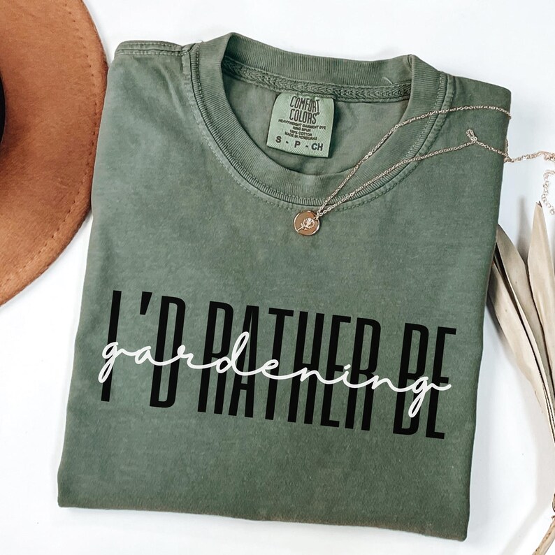 Camiseta "Prefiero ser jardinero", divertida camiseta de mujer con ...