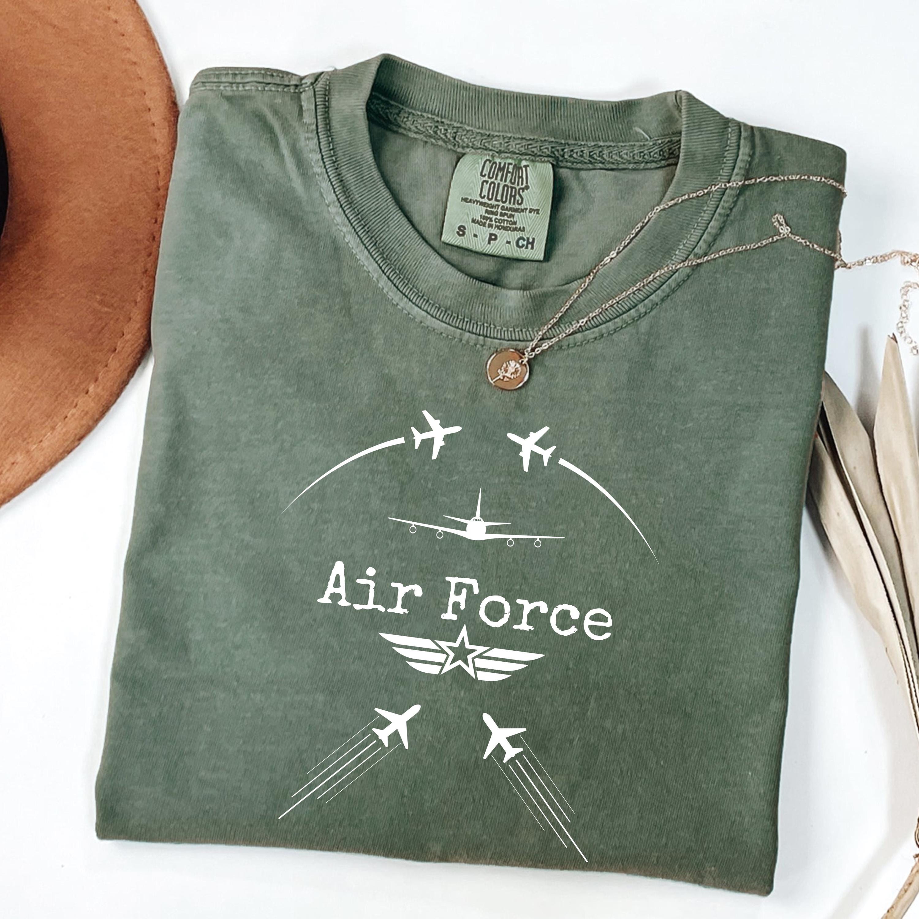 Air Force Patriotic Jet Formation Tee Comfort Colors Cool Fighter Jet ...