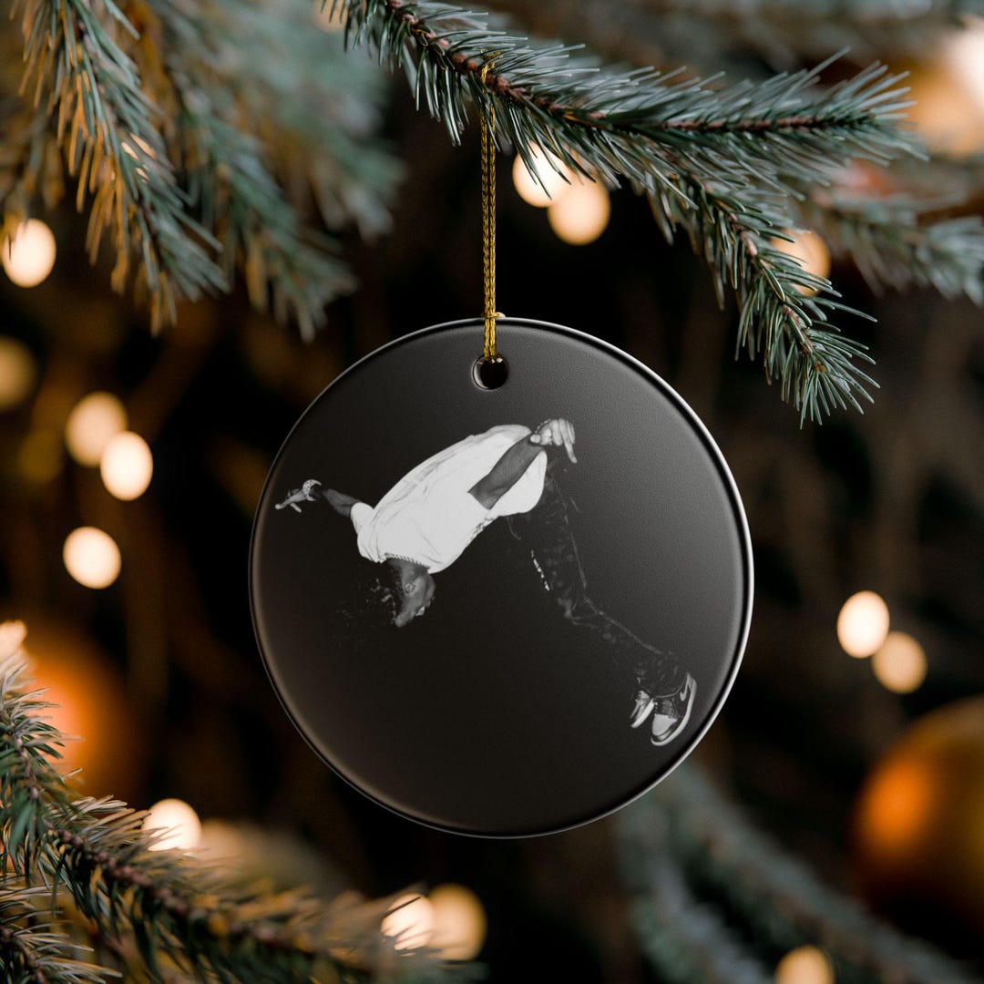 Die Lit Carti Inspired Rap Christmas Ornament, Trap Music Holiday Tree ...