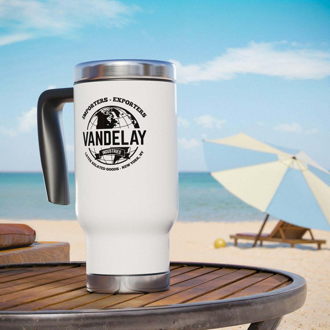 Vandelay Industries Travel Mug 14oz – Seinfeld Coffee Cup, Funny TV ...