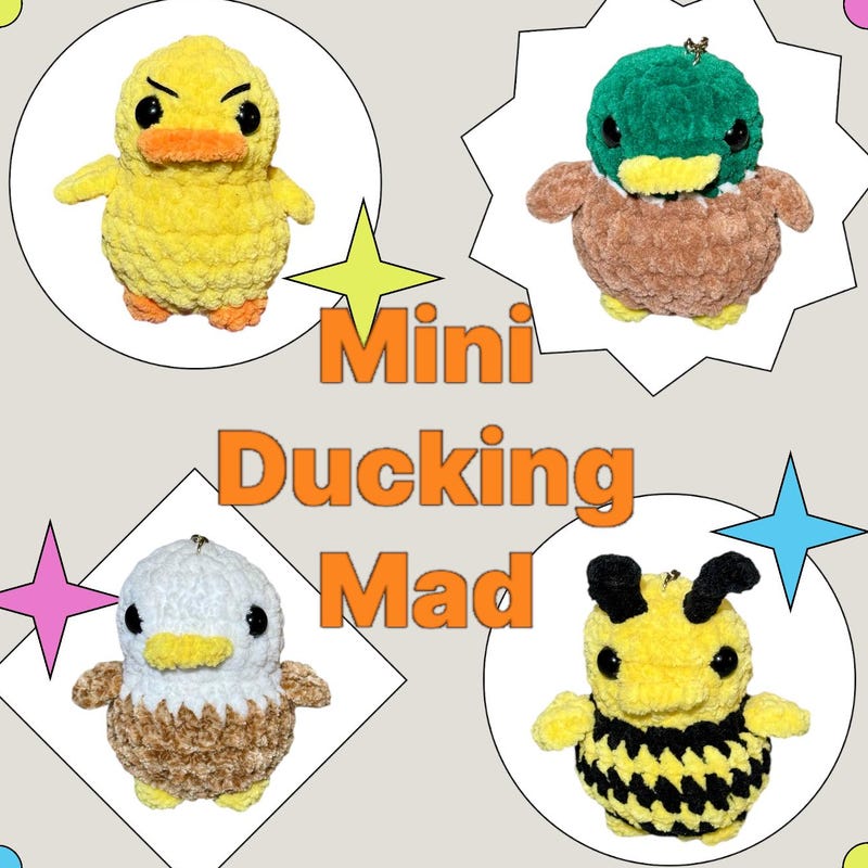 Mini Crochet Duck Jeeps - Etsy
