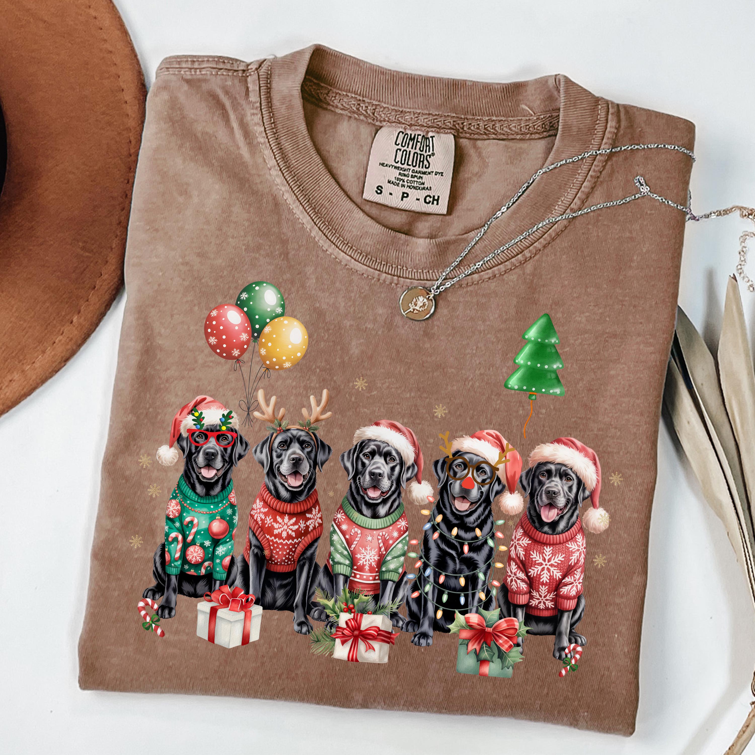 Christmas Black Labrador PNG: Holiday Wiener Dog Clipart, Digital ...