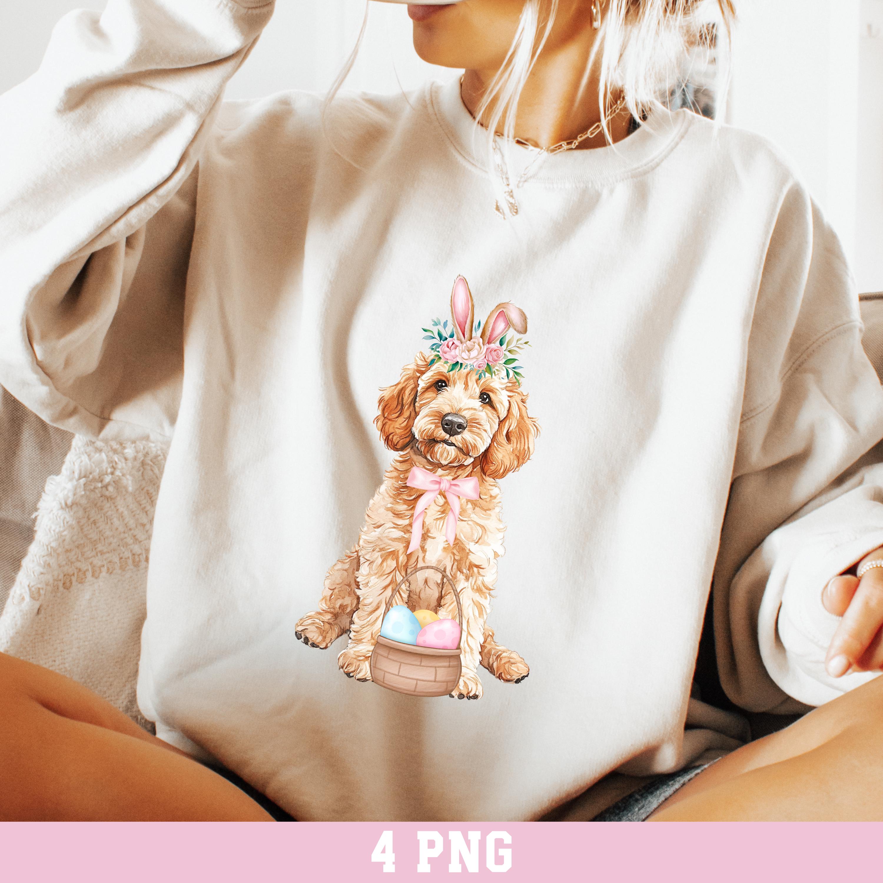 Goldendoodle Easter Bunny PNG: Dog Ears Clipart (digital Download) - Etsy